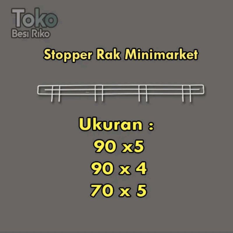 Jual Pagar Stopper PREMIUM Untuk Rak Gondola | Shopee Indonesia