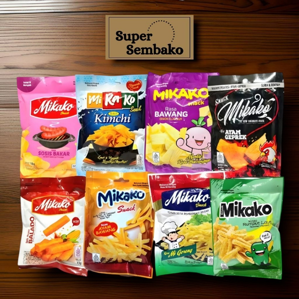Jual SNACK ASIN / MIKAKO SNACK RASA SAPI PANGGANG SPICY SMOKED BEEF 20g ...
