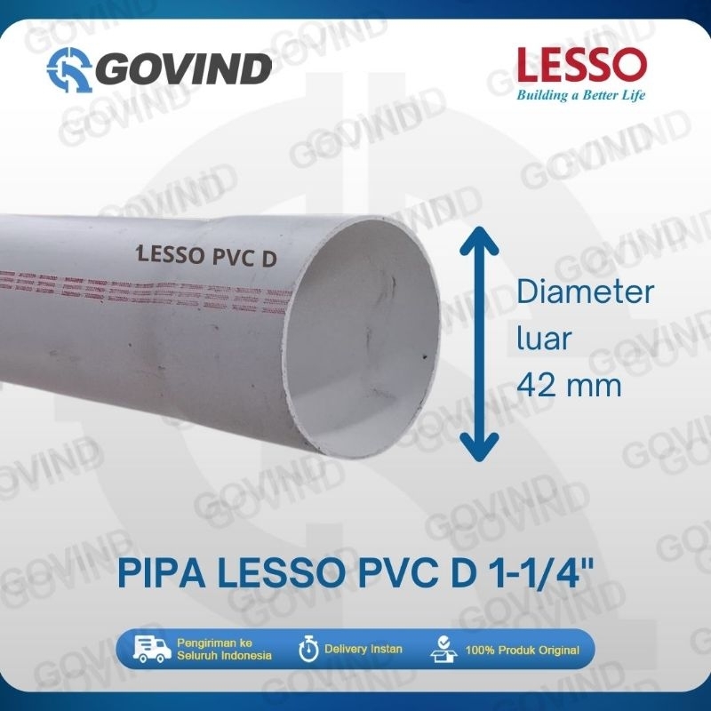 Jual Pipa PVC D 11/4” LESSO4 | Shopee Indonesia