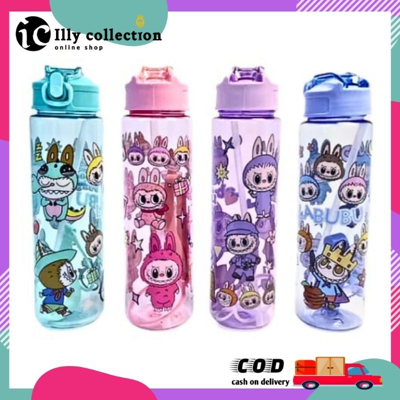 Jual Botol Minum Tritan Labubu Sanrio Kuromi Melody Cinnamoroll Hallo Kitty 900ml | Shopee Indonesia
