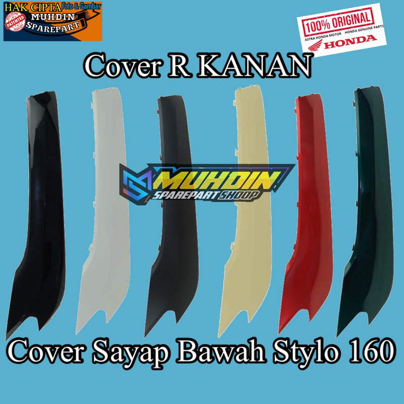 Jual Cover R sirip dek bawah under side kanan Stylo 160 K3V 2024/2025 ...