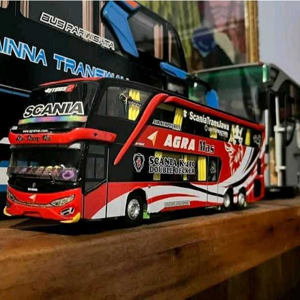 Jual Mobil jet bus agra mas miniatur bis bus basuri ukuran jumbo bisa ...