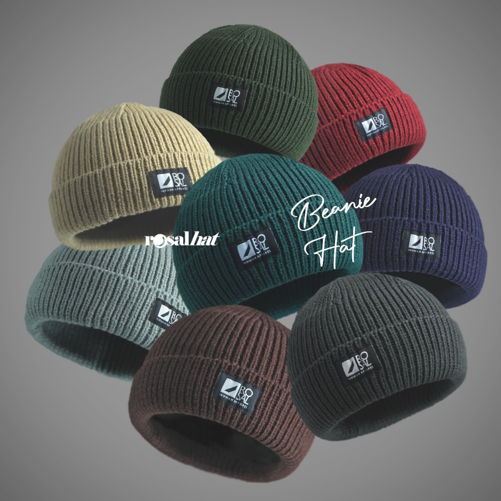 Jual Beaniehat Topi Kupluk Pria Rajut | Short Beanie Hat Skate Distro ...