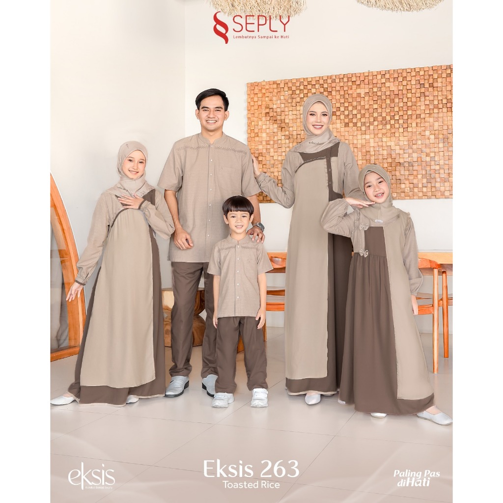 Jual Baju MUslim Eksis 263 Toasted Rice by Seply 2025 Sarimbit set ...
