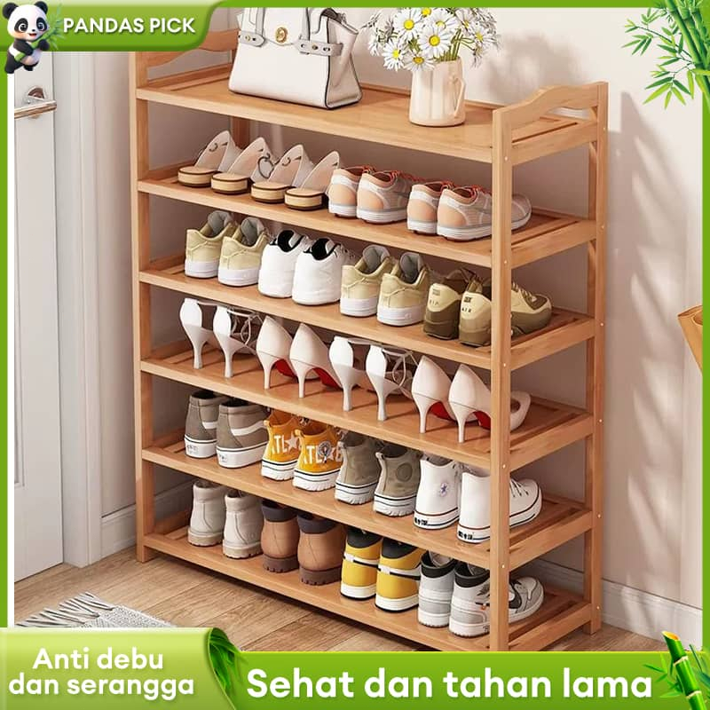 Jual Rak Sepatu Kayu Rak Sepatu Serbaguna Sederhana Rak Penyimpanan ...