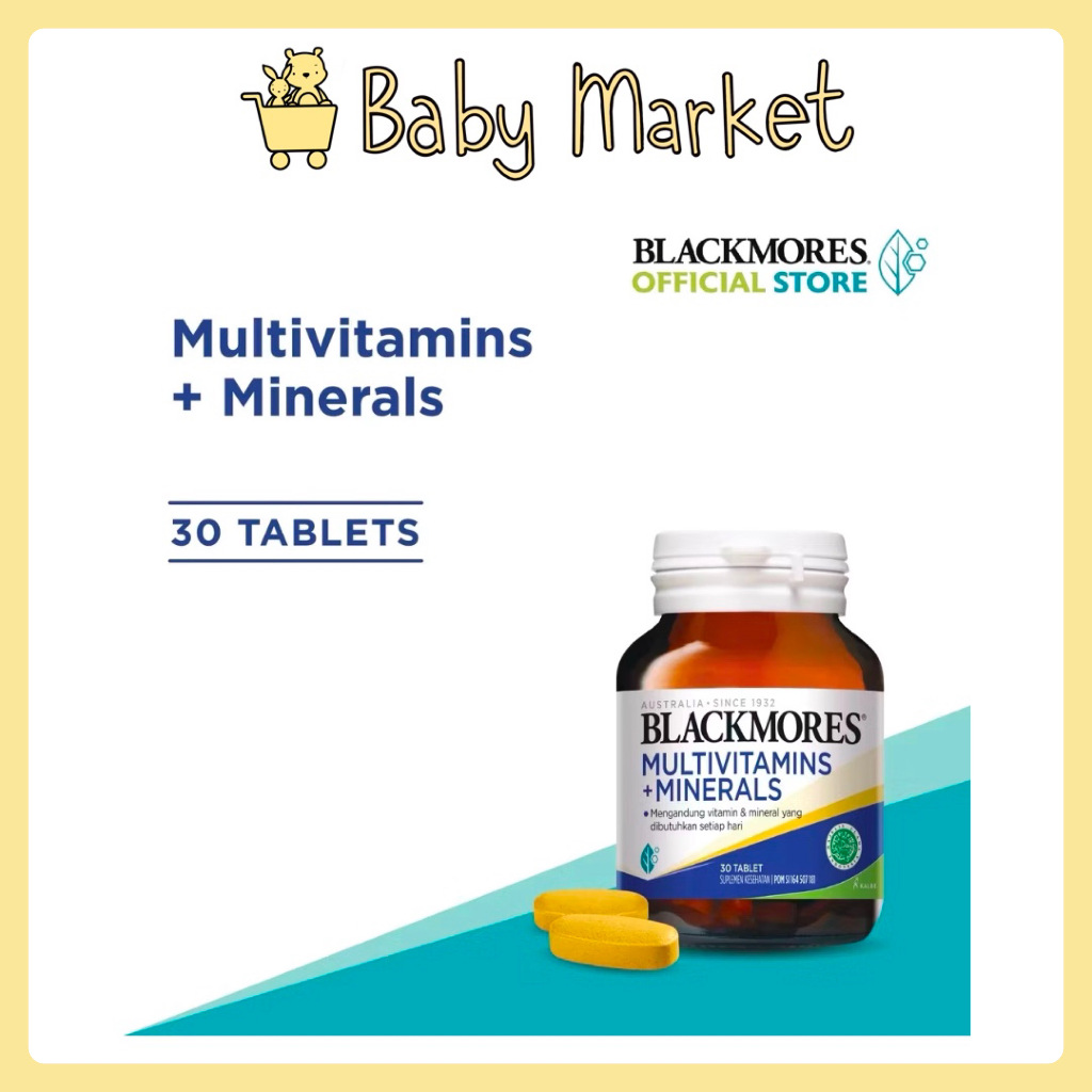 Jual Blackmores Multivitamins + Minerals 1 Tablet Sehari Isi 30 Tablet (Membantu Memelihara ...