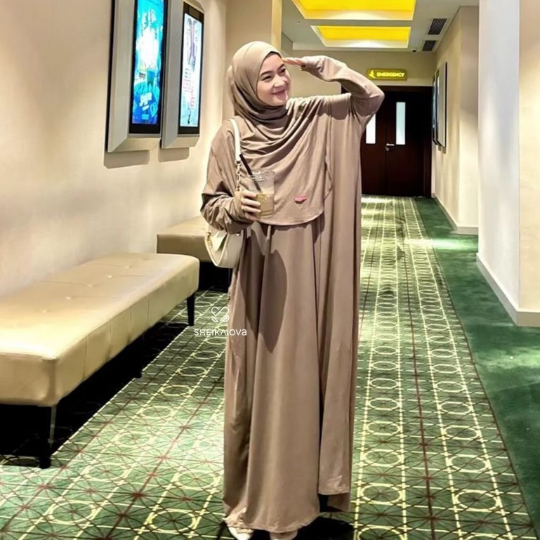 Jual Sheika Hijab || Abaya Sabeen [ Gamis untuk umroh, baju muslim wanita polos spandek ...