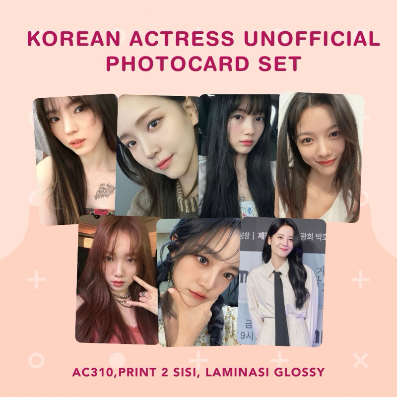 Jual [SET]Photocard Aktris Korea IU / Jung So Min / Kim Jiwon / Kim Yoo Jung / Go Youn Jung ...