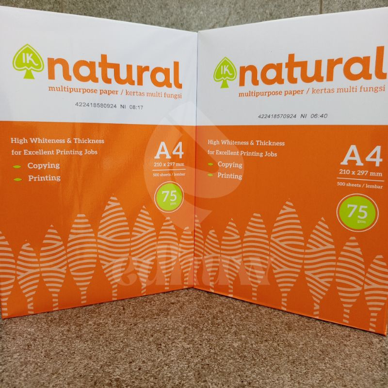 Jual Kertas HVS Natural a4 75 gsm | Shopee Indonesia