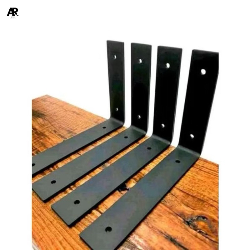 Jual Bracket besi siku L rak tempel dinding / besi penyangga rak ...