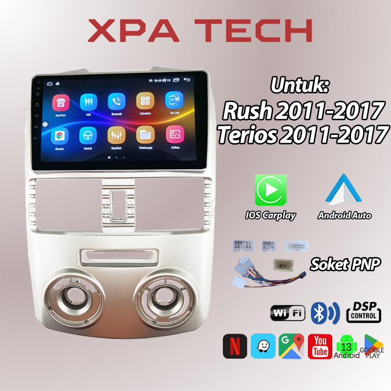Jual 8+64G Head Unit Untuk Rush/Terios 2011-2017 Android 15 Mobil 9inch ...