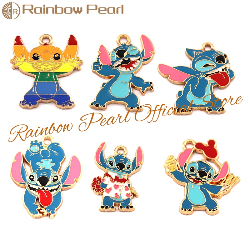 Jual Rainbow Pearl - [1PCS] -Manik Besi Metal Beads Alloy-Stitch Disney ...