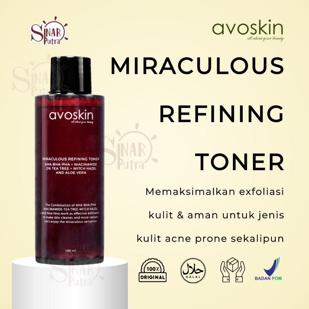 Jual Avoskin Miraculous Refining Toner | Shopee Indonesia
