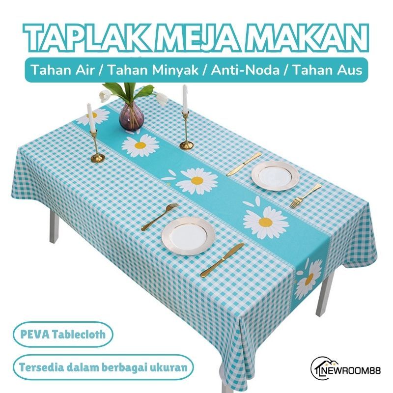 Jual Newroom - Taplak Meja Makan PEVA High Quality Ukuran 90x140 ...