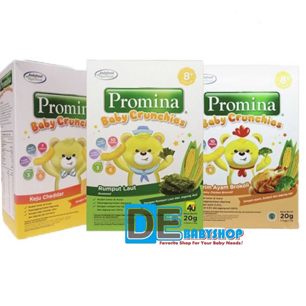 Jual Promina Baby Crunchies Snack MPASI Bayi Baby Food Keju 20 Gr ...