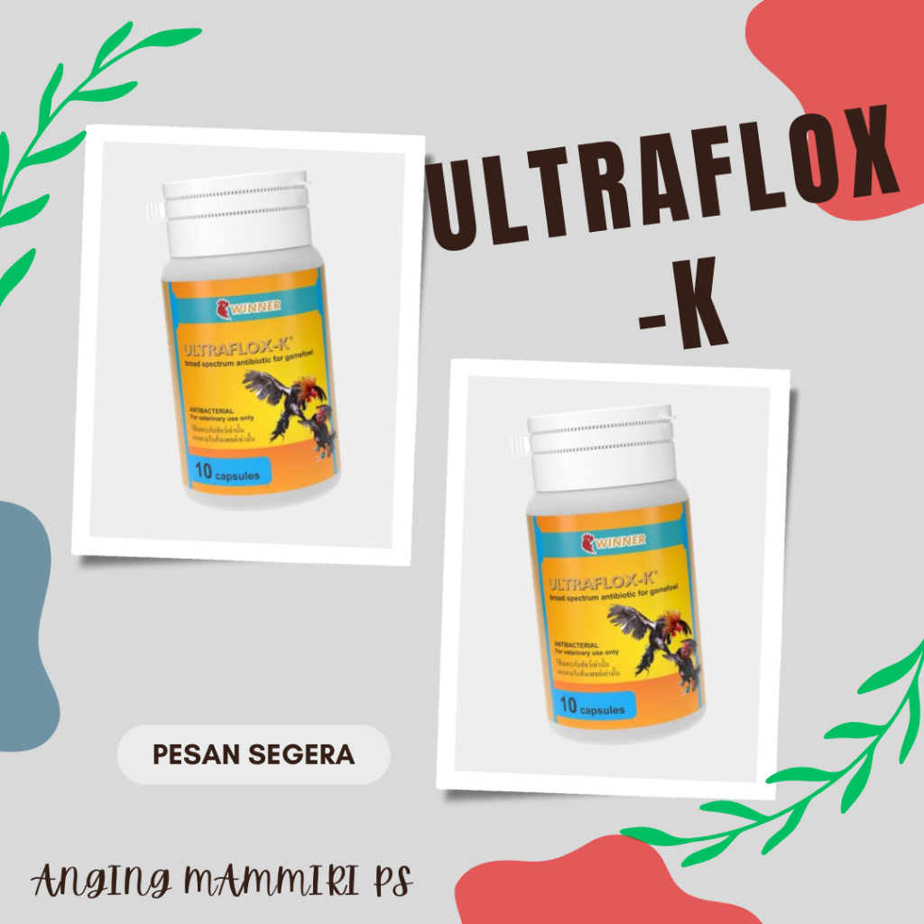 Jual ULTRAFLOX - K (10 KAPSUL - Antibiotik spektrum luas untuk ayam ...