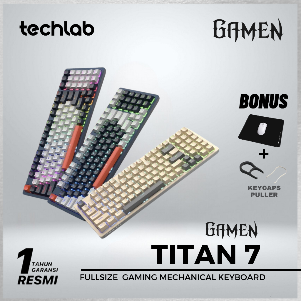 Jual Gamen Titan 7 / VII Keyboard Gaming Mechanical Linear Switch 94 ...