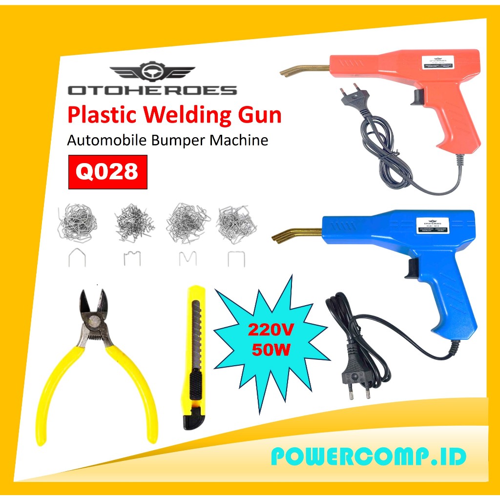 Jual OTOHEROES Q028 Hot Stapler Plastic Welding Machine 220V 50W Bumper Repair Kit Soldering ...