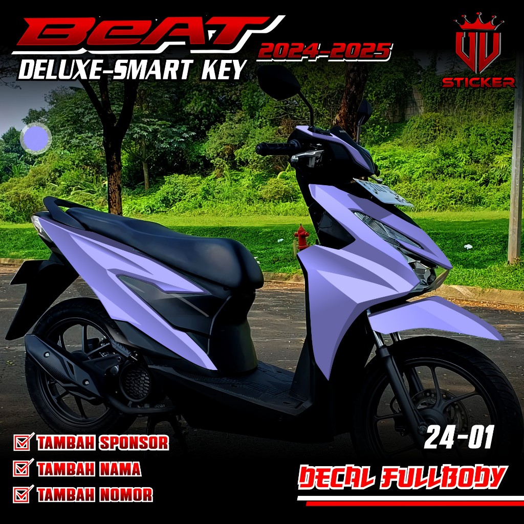 Jual Sticker Decal Full Body Honda Beat DELUXE SMART KEY REMOTE CBS ISS ...