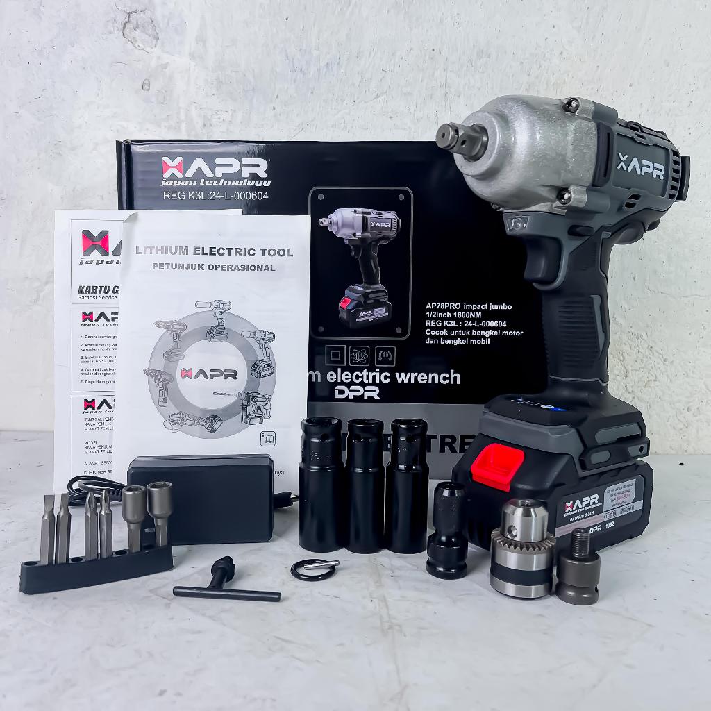 Jual APR IMPACT JUMBO NEW VERSION AP78PRO IMPACT WRENCH TORSI 1800 NM ...
