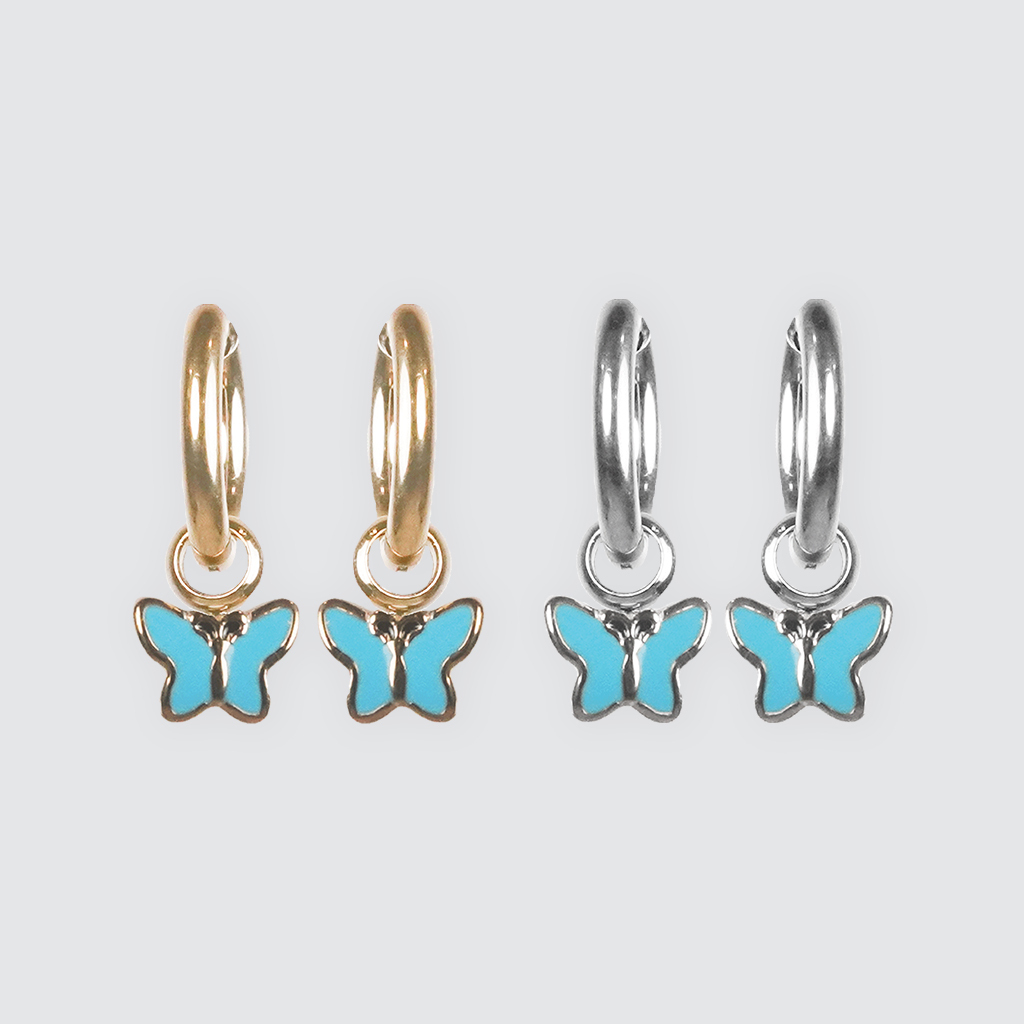 Jual Kiddiposh - Anting Anak Blue Butterfly by Tindik Indonesia ...