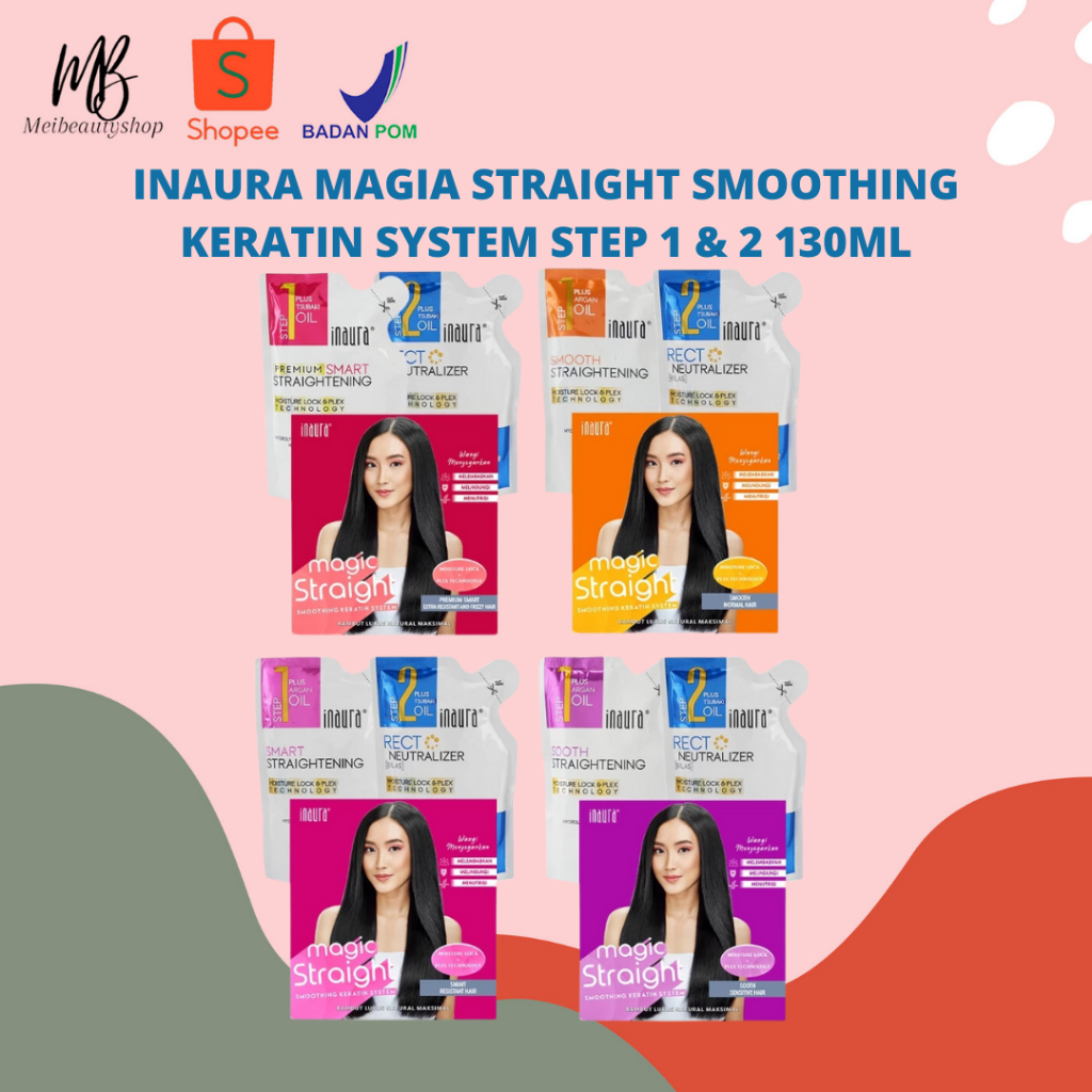 Jual Inaura Magia Straight Smoothing Keratin System (Premium Smart ...