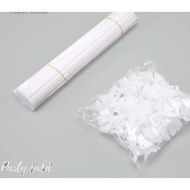 Jual [10PCS] Stik balon putih | Shopee Indonesia