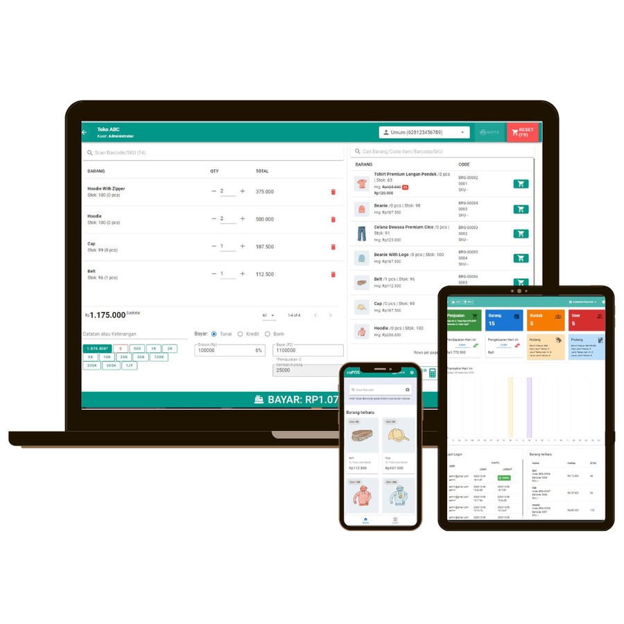 Jual Source Code Aplikasi Web Kasir POS edisi Toko Warung CodeIgniter 4 ...
