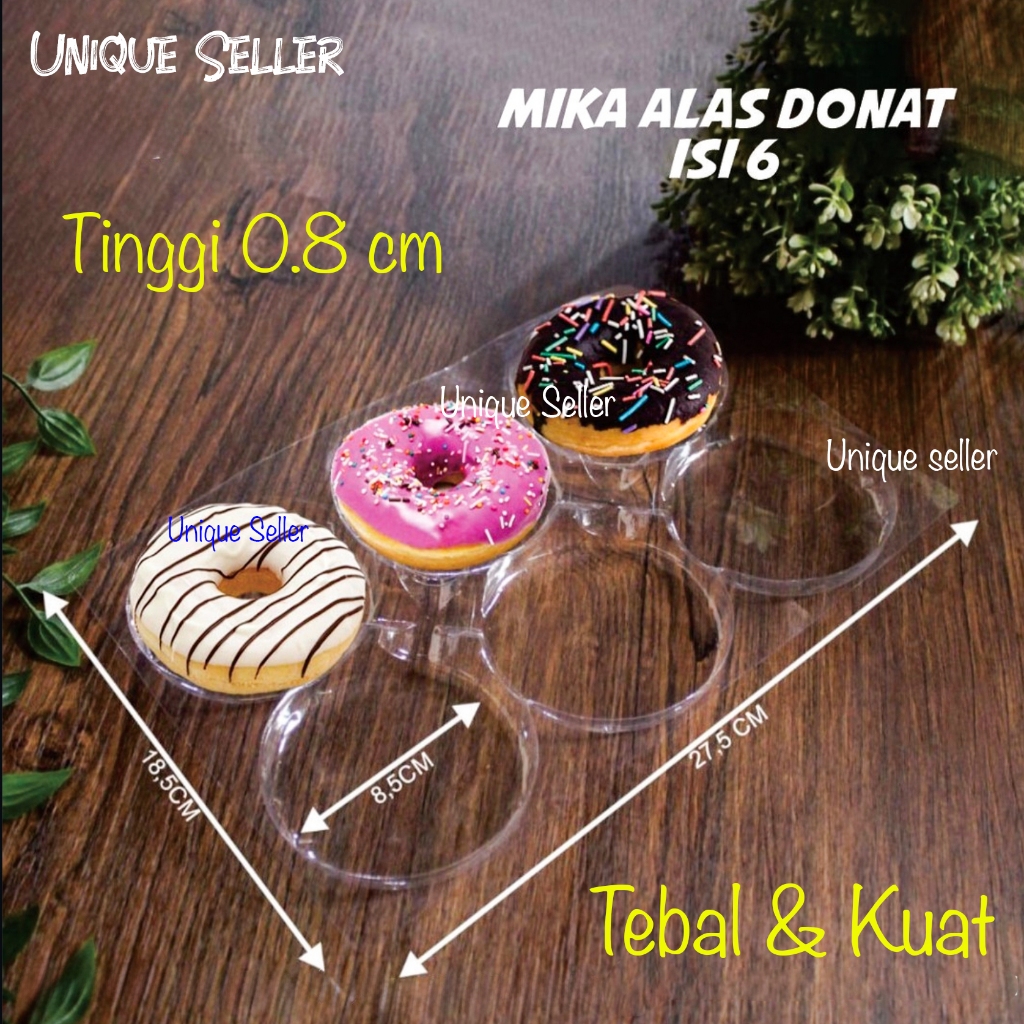Jual [isi10] Mika Alas Tatakan Donat 6 Uk 27x18.5 cm / Tatakan 6 Donat ...