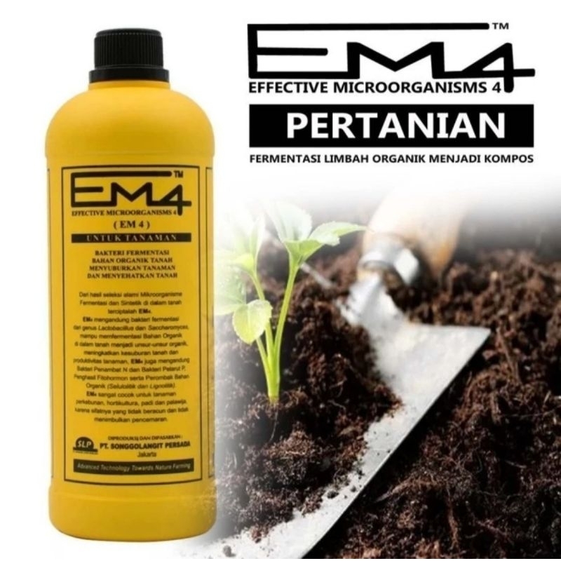 Jual Effective Microorganism 4 (EM4) Tani Kuning 1liter Botol 1L ...