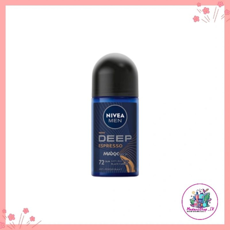 Jual Nivea Men Personal Care Deodorant Deep Espresso 50 ml | Shopee Indonesia