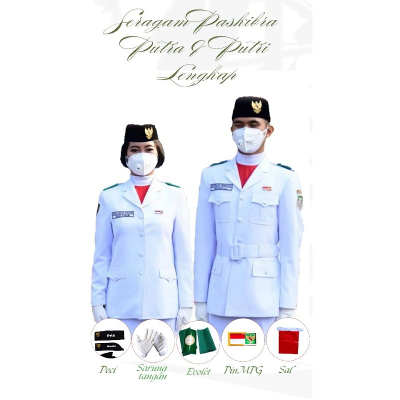 Jual Seragam PASKIBRA Lengkap Putra dan Putri | Shopee Indonesia