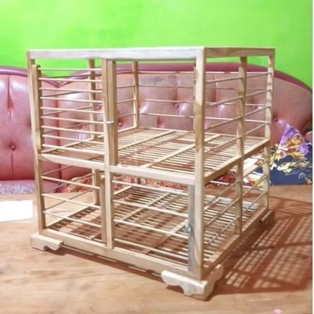 Jual SANGKRIP/SANGKAR MERPATI 2 PINTU (1 pasang) BAHAN KAYU JATI RUJI ...