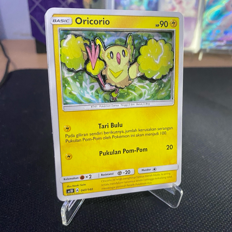 Jual Kartu 3D Card Pokemon Oricorio 047/140 TCG Indonesia | Shopee Indonesia