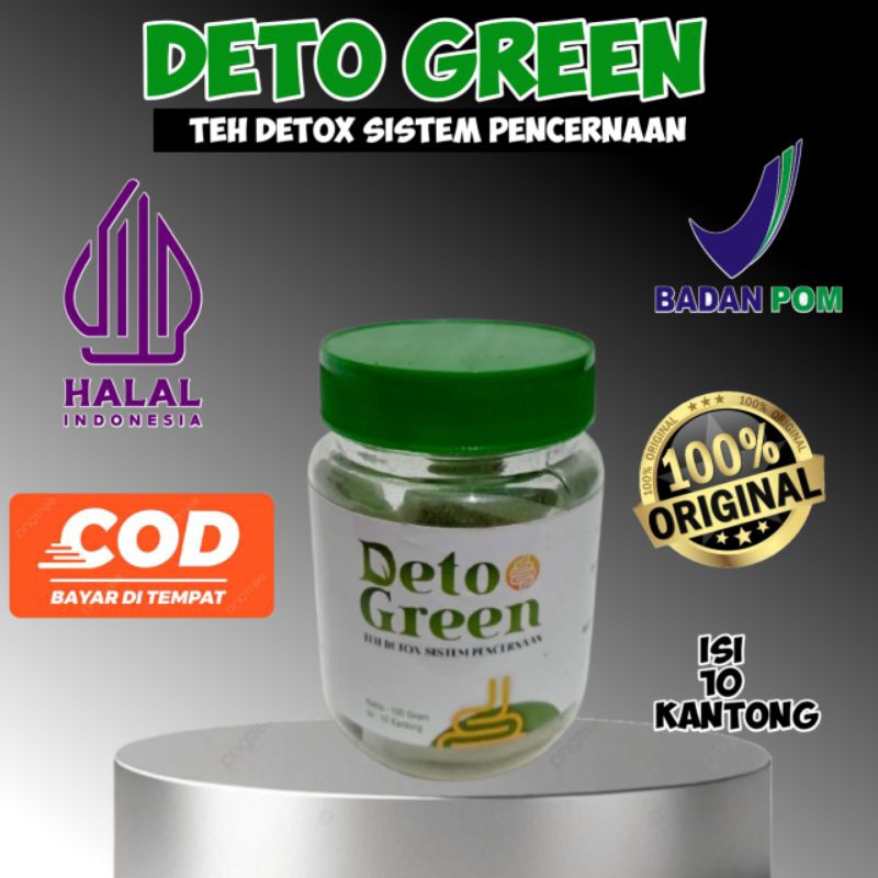 Jual (READY STOCK PRODUK TERLARIS)DETO GREEN ORIGINAL (isi10k/botol)TEH ...