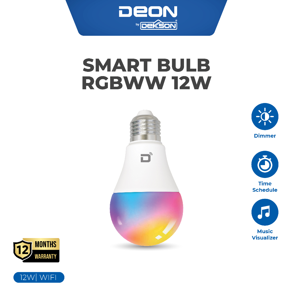 Jual DEON Lampu Pintar - Smart Bulb RGBWW 12W Wifi | Shopee Indonesia