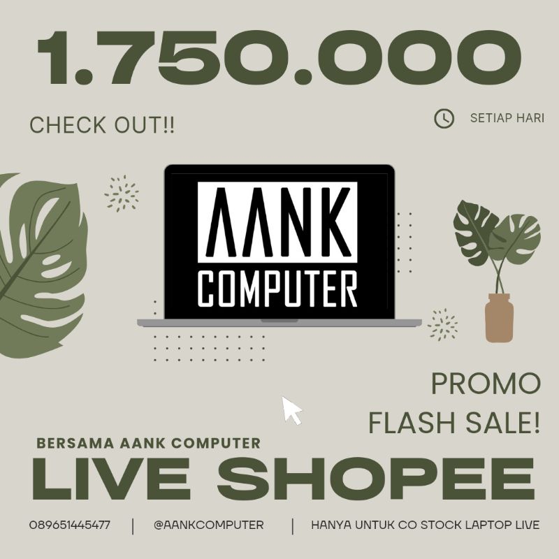 Jual Produk CO Laptop Live Shopee AankComputer harga 1,75jt | Shopee ...