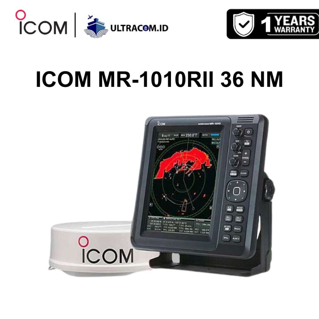 Jual ICOM Radar MR 1010R2 Mr1010 Rii 1010Rii Radar Kapal 36Nm Original ...