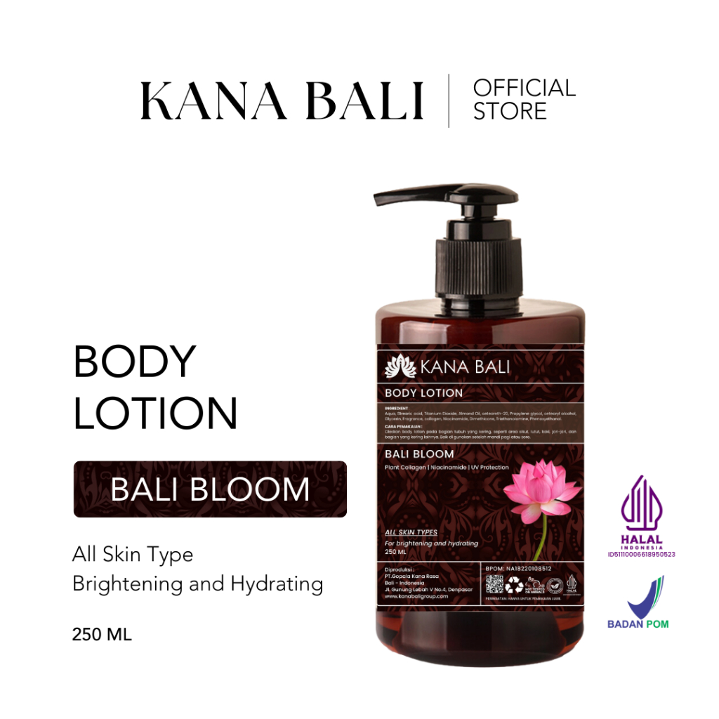 Jual Kana Bali Brightening Body Lotion Bali Bloom | Shopee Indonesia
