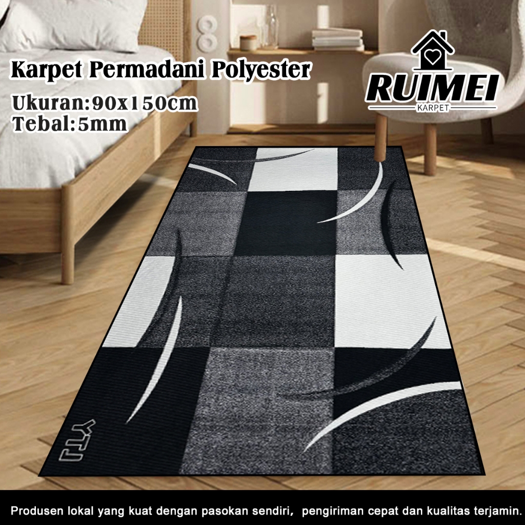 Jual RUIMEI Karpet Lantai Uk 90 x 150cm/Karpet Bermotif aesthetic ...