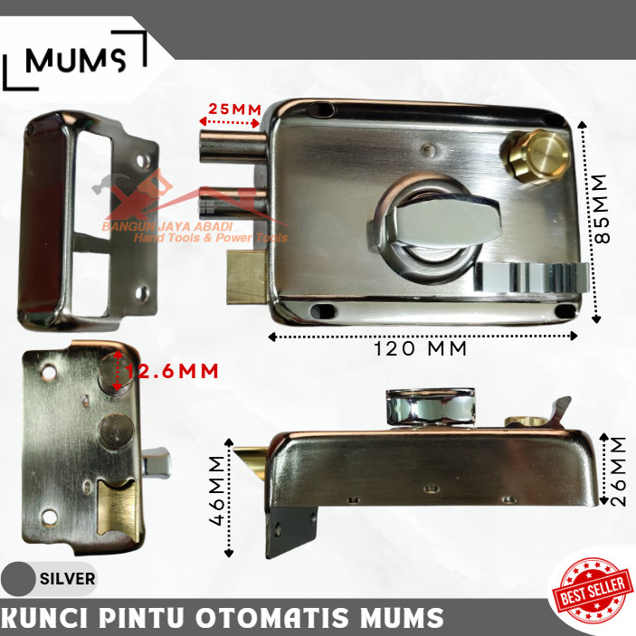 Jual Kunci Pintu Otomatis Kunci Pintu Besi Kunci Tambahan RIM LOCK ...