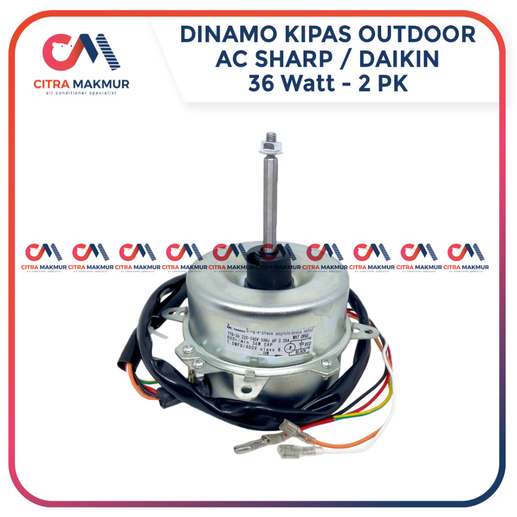 Jual Dinamo Fan Motor Outdoor AC 2 Pk Sharp Daikin 36 Watt YYD Putaran ...