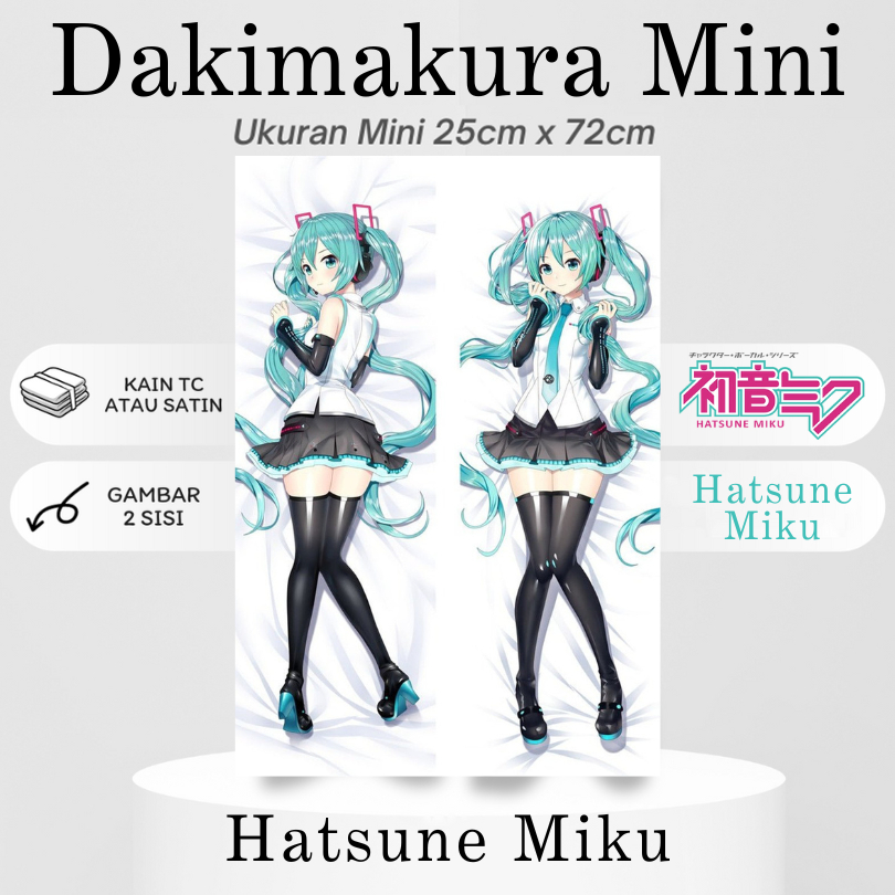 Jual DAKIMAKURA MINI HATSUNE MIKU VOCALOID Bantal Anime Waifu Mini ...