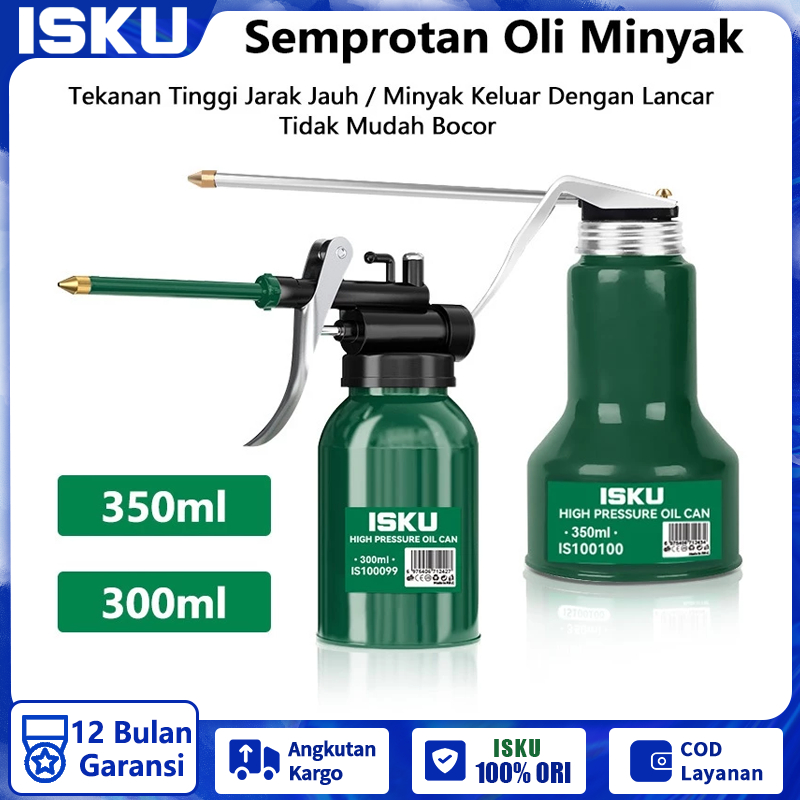 Jual ISKU Oli Can 300ml/350ml High Pressure Botol Pompa Oli Metal Pot ...