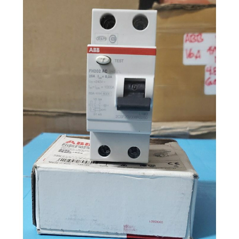 Jual ABB ELCB/RCCB 2p 25A FH 202 AC-25/0,3 / 0,03 2CSF202006R3250 30mA / 300mA | Shopee Indonesia