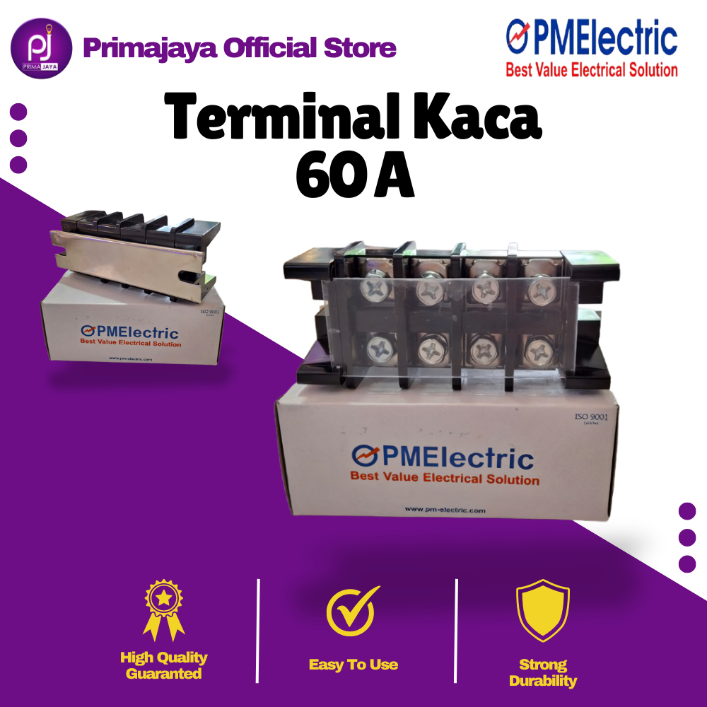 Jual Terminal Blok Kaca Tipe Block 60A 3P 4P 6P STB OPM Electric | Shopee Indonesia