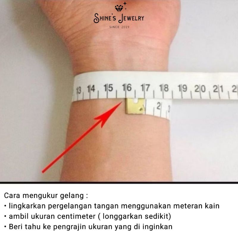 Jual Cara mengukur gelang pria ataupun wanita | Shopee Indonesia