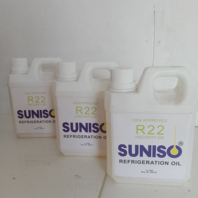 Jual oli kompresor AC R22 suniso ukuran 1 liter | Shopee Indonesia