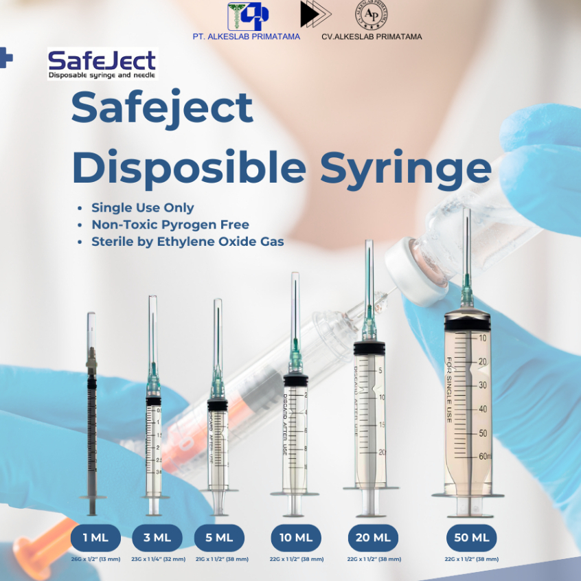 Jual Disposable Syringe Safeject/ Spuit Safeject (Alat Suntik) | Shopee ...