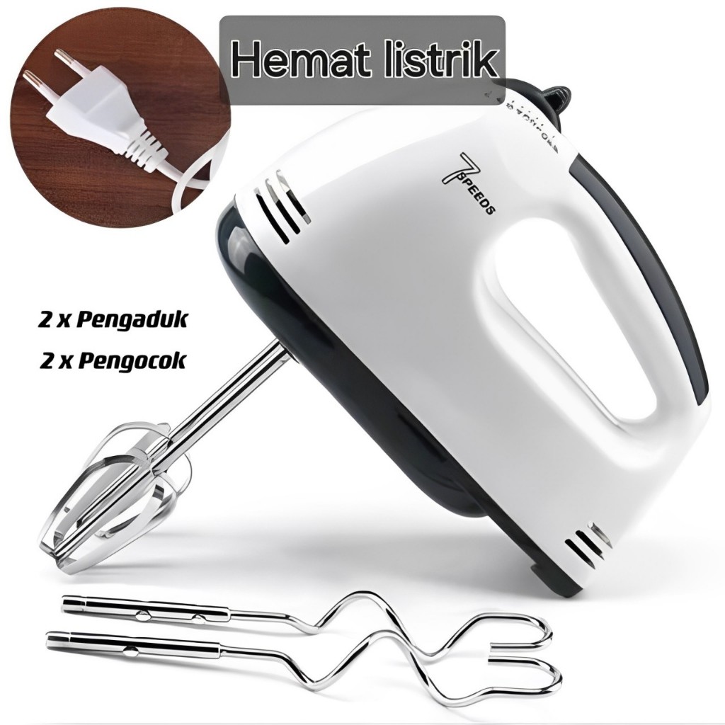 Jual Super Hand Mixer 7 SPEED Pengocok telur dan kue Multifungsi 7 ...